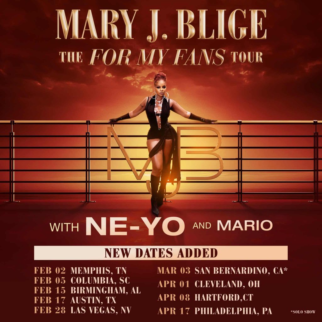 Mary J. Blige Expands 'The For My Fans Tour' To Nine Additional Cities ...