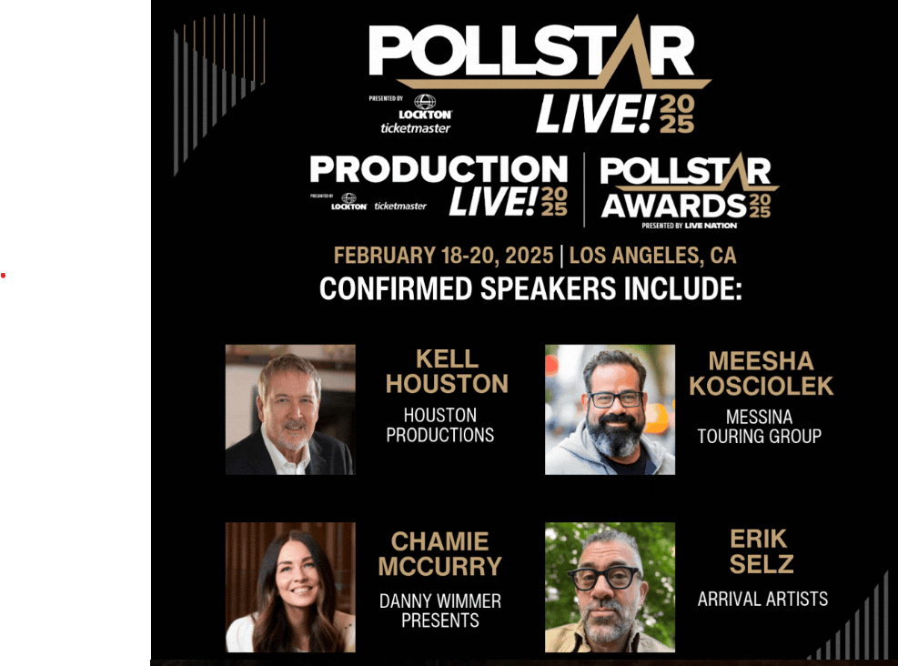 Pollstar Live! Confirms Speakers From UTA, Messina Touring Group, Danny ...