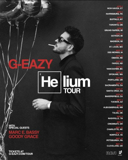 G-Eazy Announces North American ‘Helium Tour’ Dates - Pollstar News