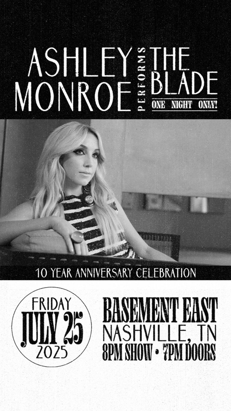 Ashley Monroe Announces 10-Year Anniversary Performance Of ‘The Blade’ - Pollstar News