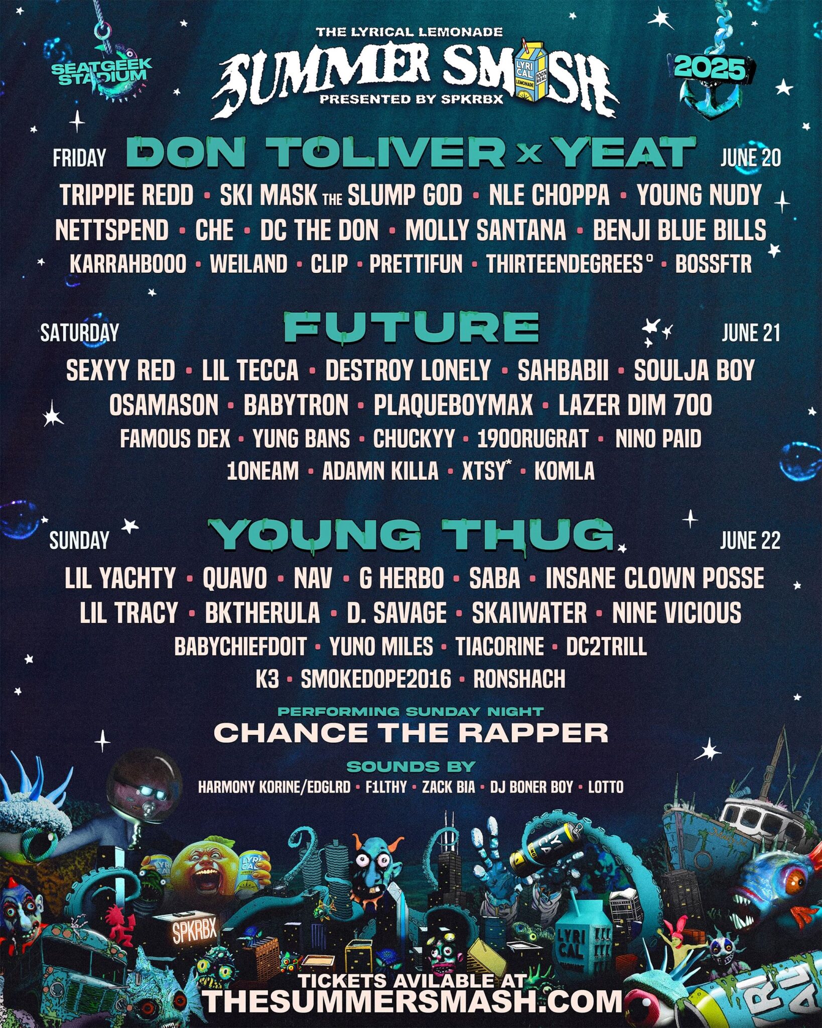 Summer Smash Festival Topped By Young Thug, Future, Don Toliver x Yeat ...