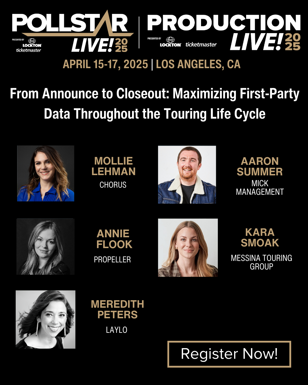 Pollstar Live! Confirms Speakers From Mick Management, Messina Touring ...