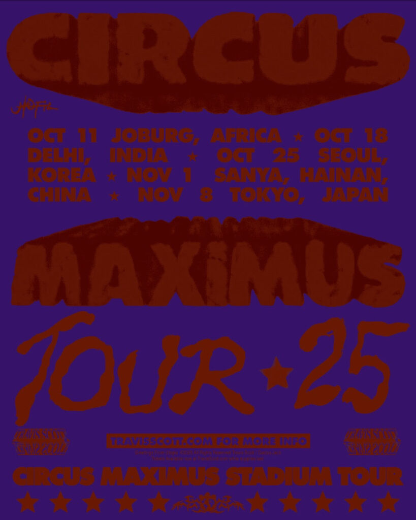 Travis Scott Announces 5-Show International Stadium Run Of 'Circus Maximus' Tour - Pollstar News