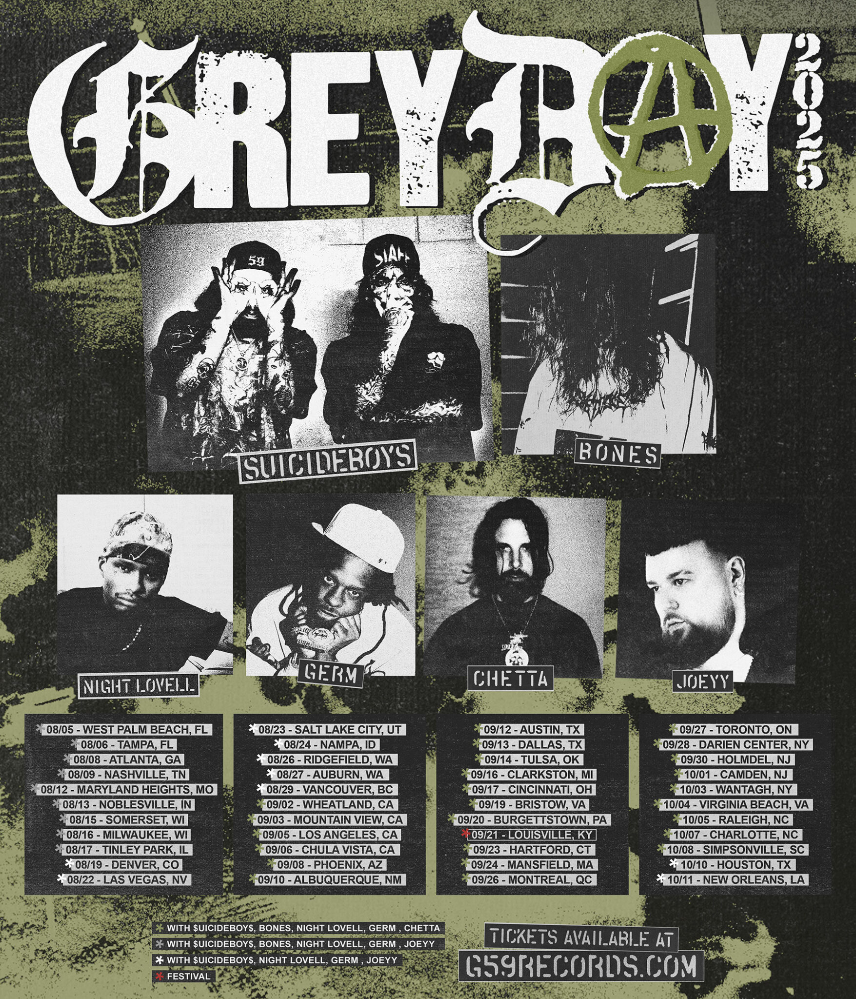 $uicideboy$ Unveil Dates For 'Grey Day Tour 2025' - Pollstar News