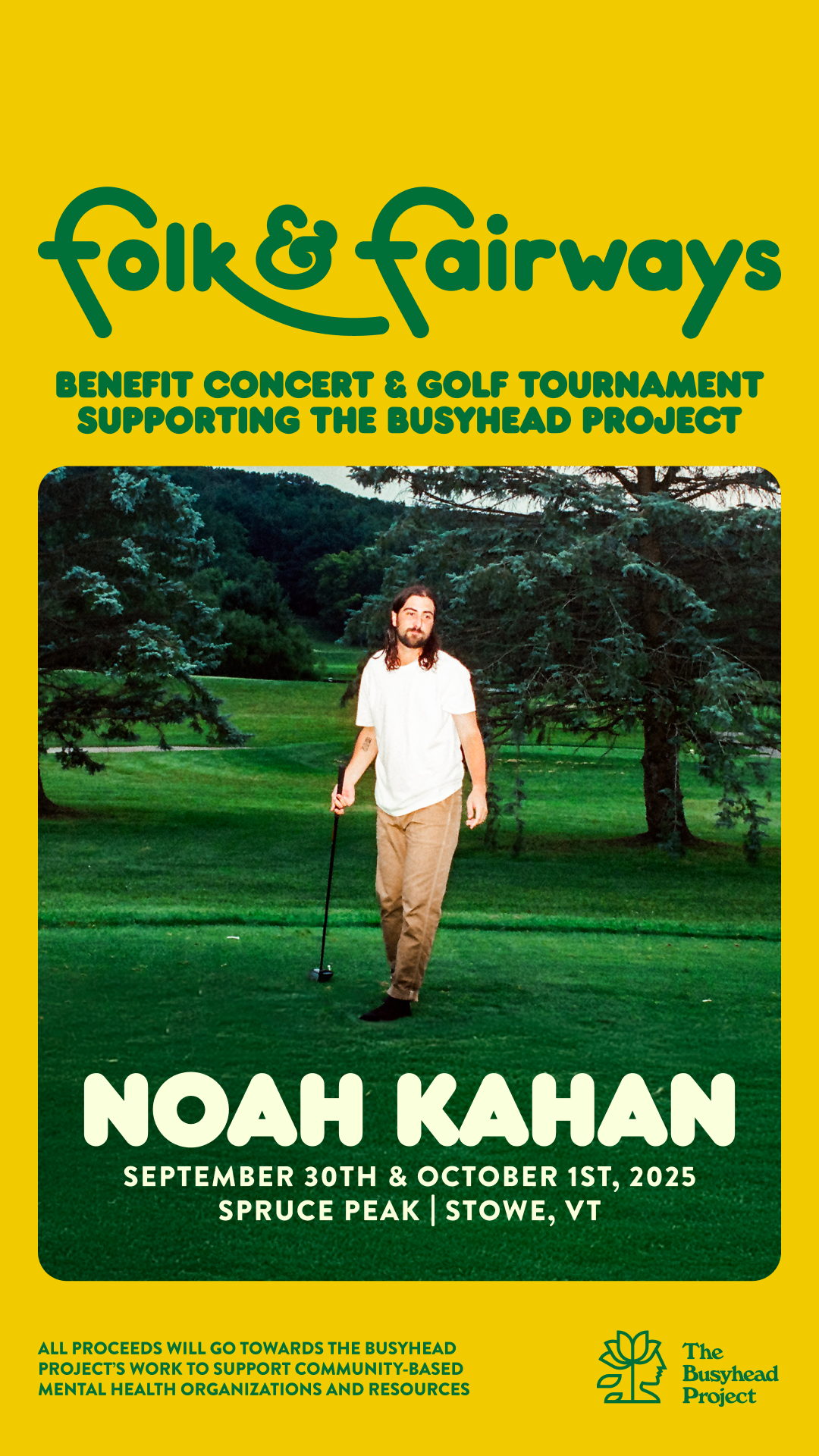 Noah Kahan And His The Busyhead Project Announce “Folk & Fairways ...