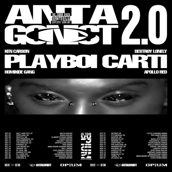 Playboi Carti Announces 'Antagonist' Fall U.S. Arena Tour - Pollstar News