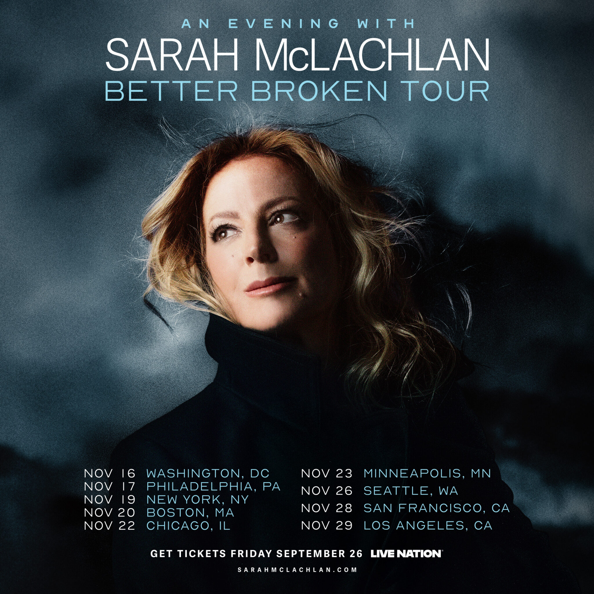 Sarah McLachlan Announces ‘Better Broken Tour’ - Pollstar News