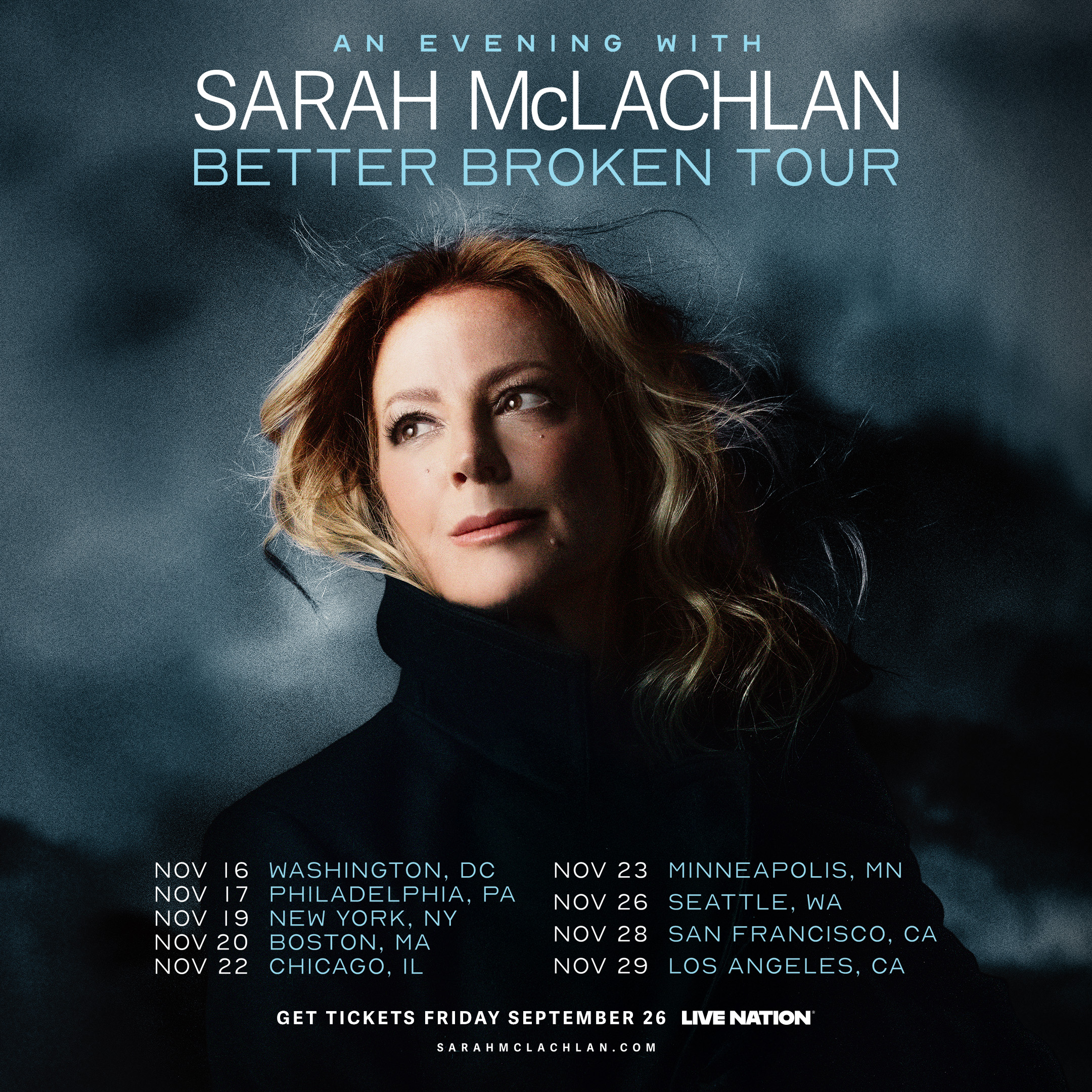 Sarah McLachlan Announces ‘Better Broken Tour’ - Pollstar News