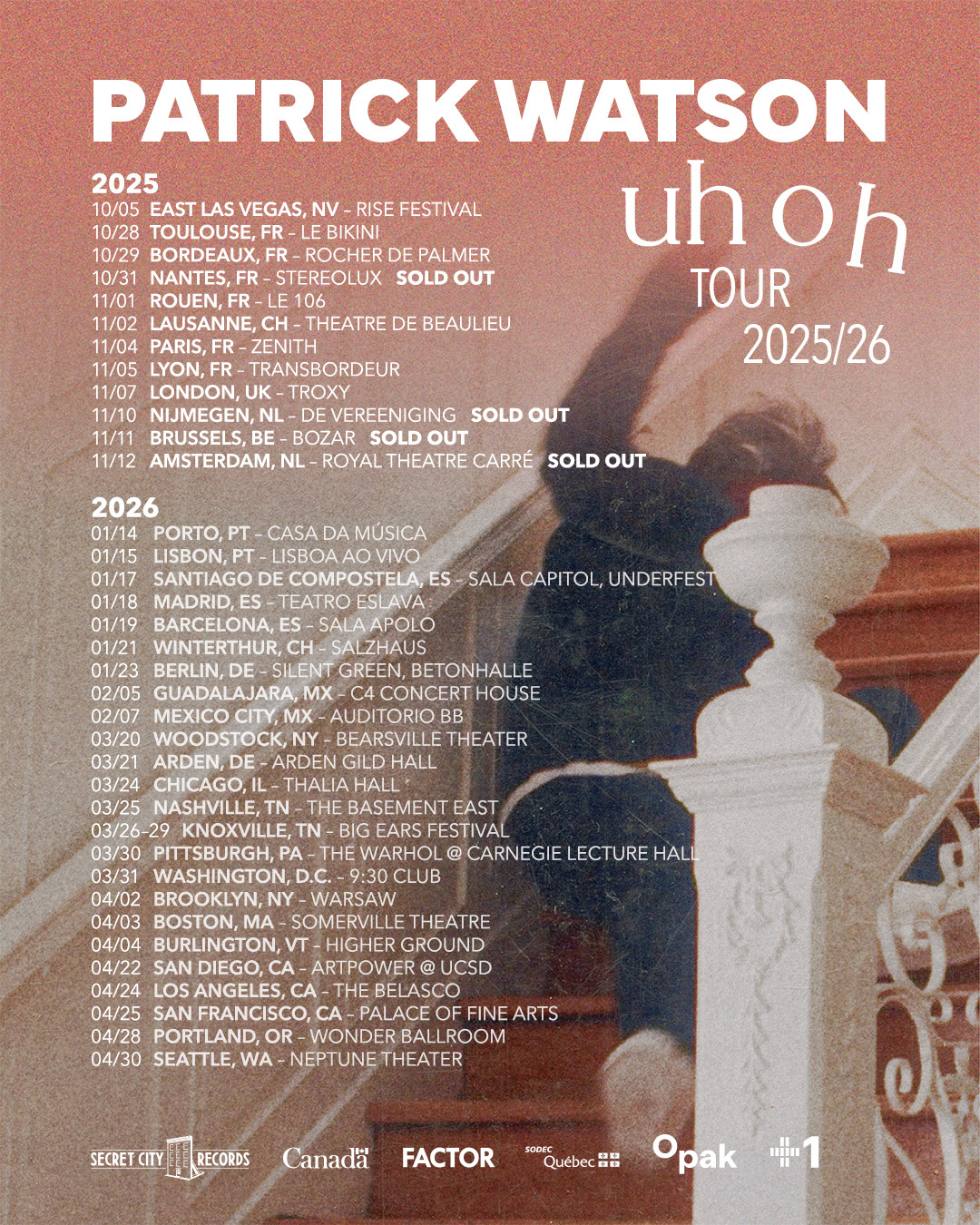 Patrick Watson Embarking On U.S. Spring Tour To Promote Forthcoming ...