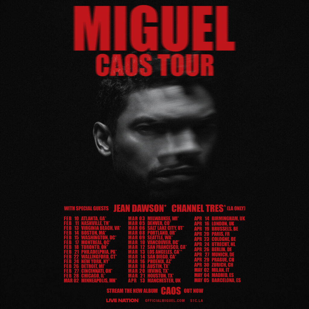 Miguel Embarking On Global 'CAOS Tour' In 2026 - Pollstar News