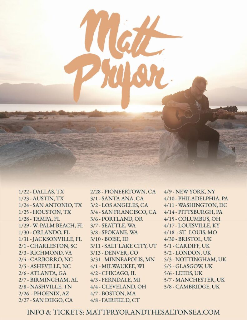 Matt Pryor & The Salton Sea Announce 2026 Tour Dates - Pollstar News
