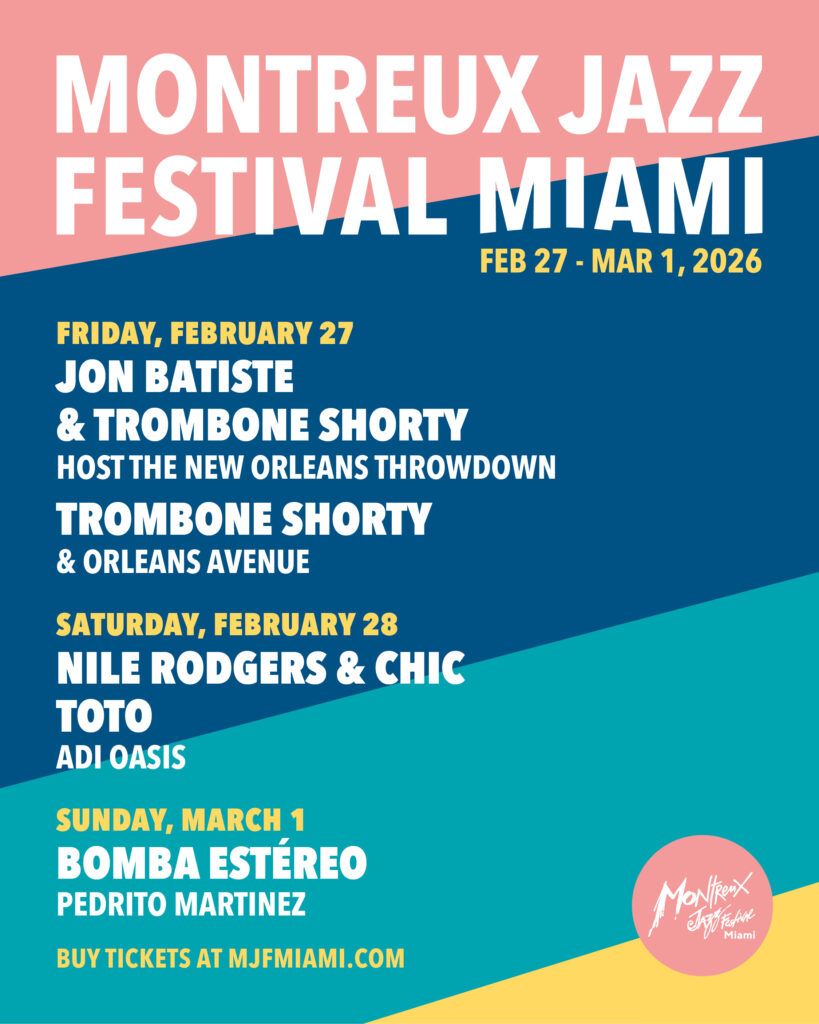 Third Annual Montreux Jazz Festival Miami Reveals Initial Line-Up ...