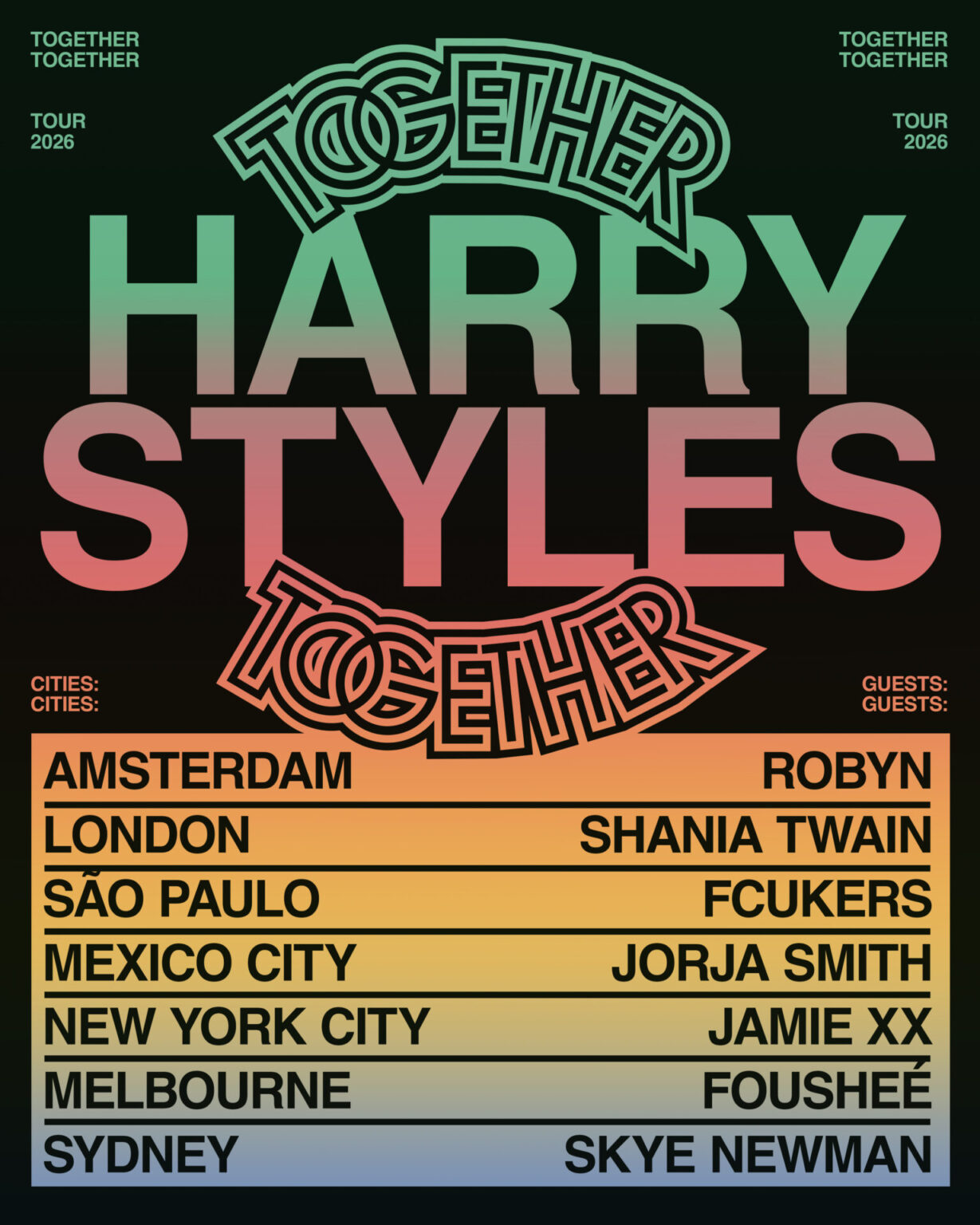 Harry Styles 'Together, Together' Tour To Make 50 Stops in Seven Cities ...