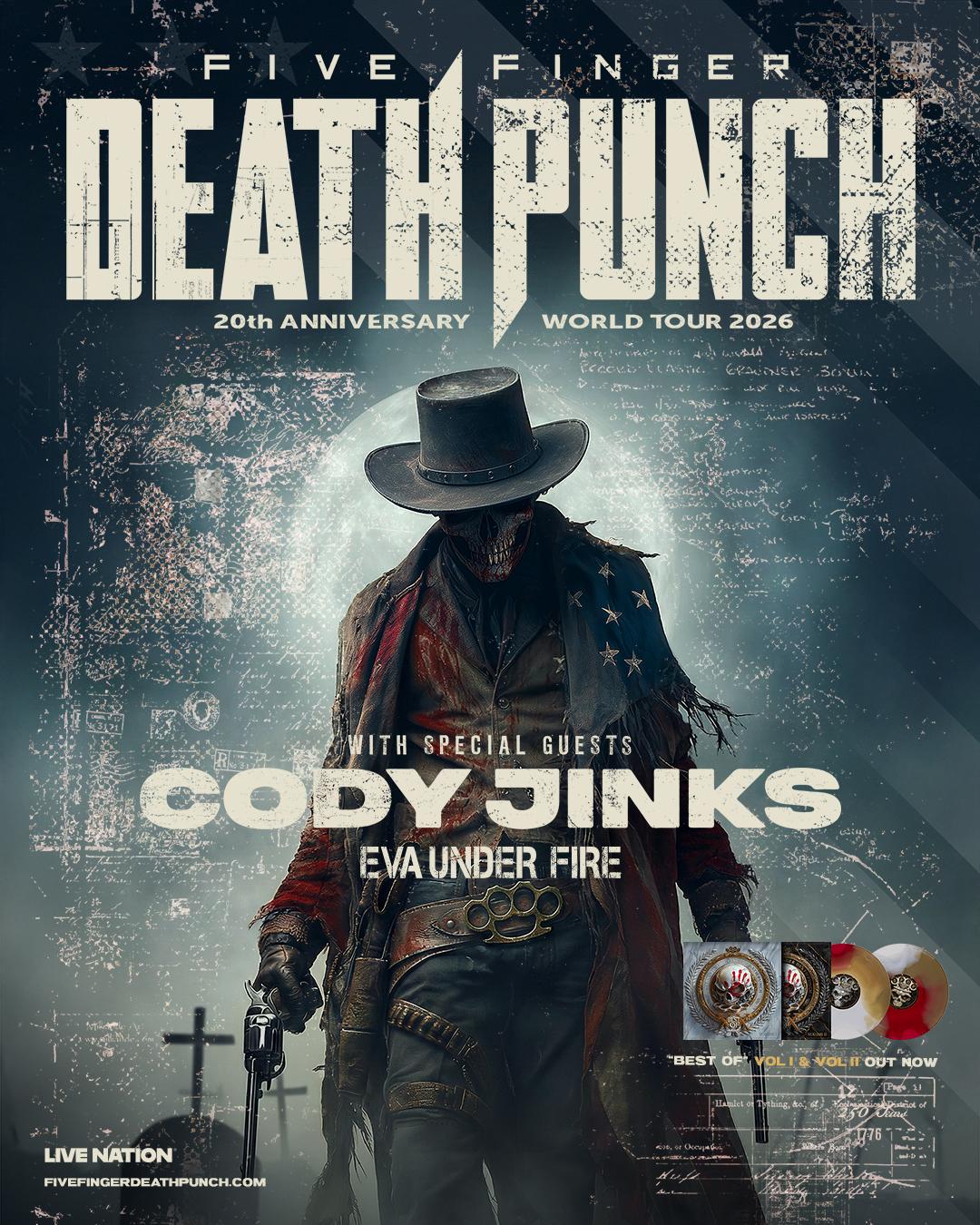 Five Finger Death Punch Announces North American Tour Dates, Cody Jinks ...