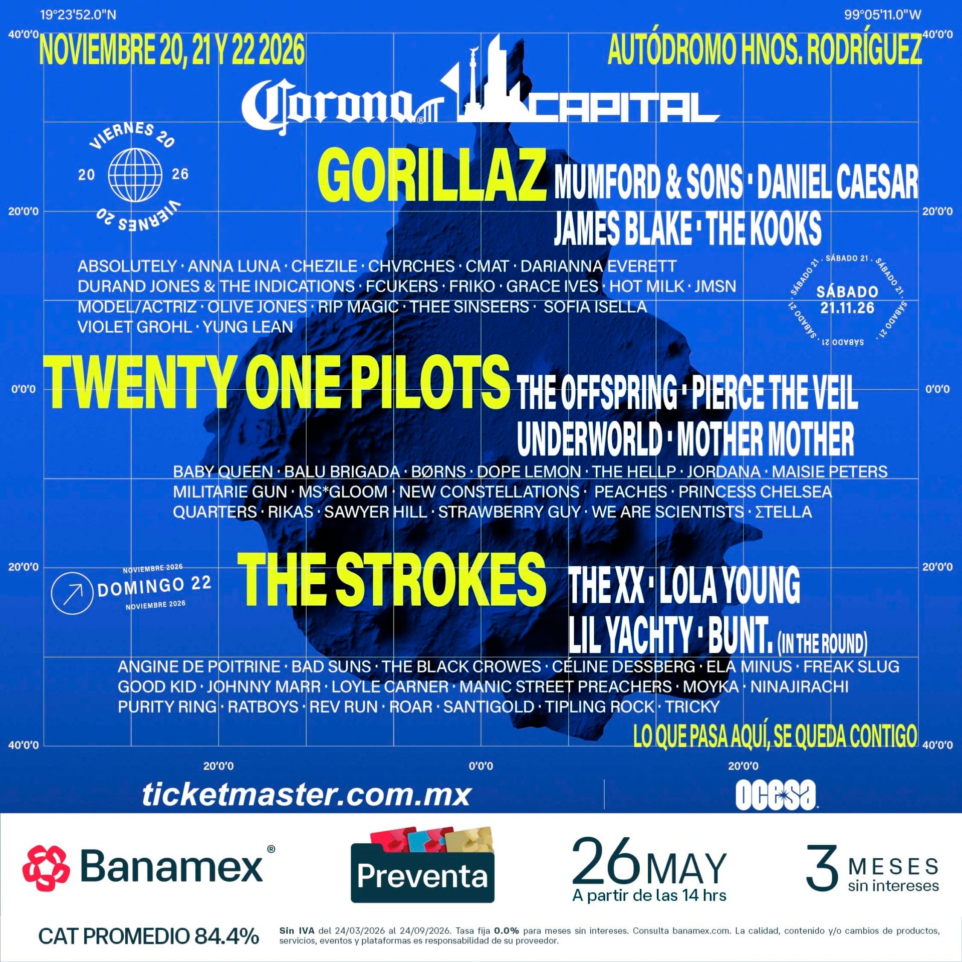 Gorillaz The Strokes Twenty One Pilots Headlining 2026 Edition Of