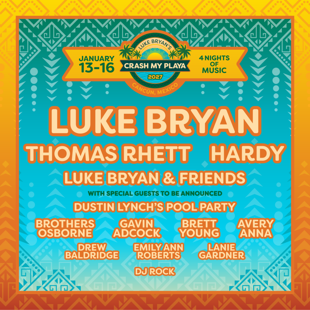 Luke Bryan's Crash My Playa 2027 To Feature Thomas Rhett And HARDY As ...