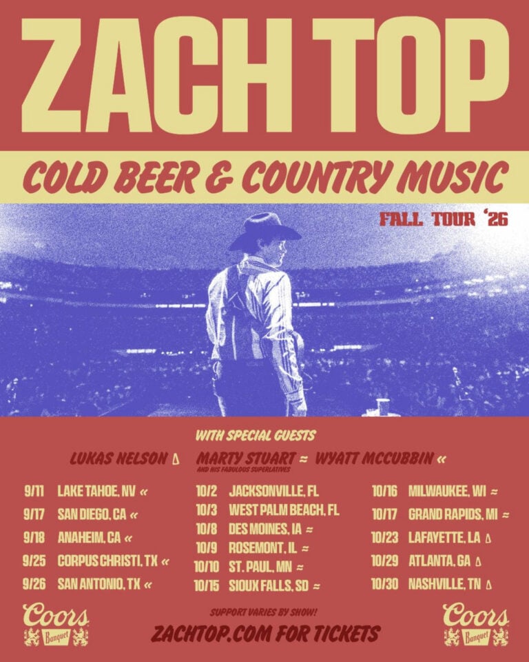 Zach Top Extends 'Cold Beer & Country Music Tour' With Arena Dates ...